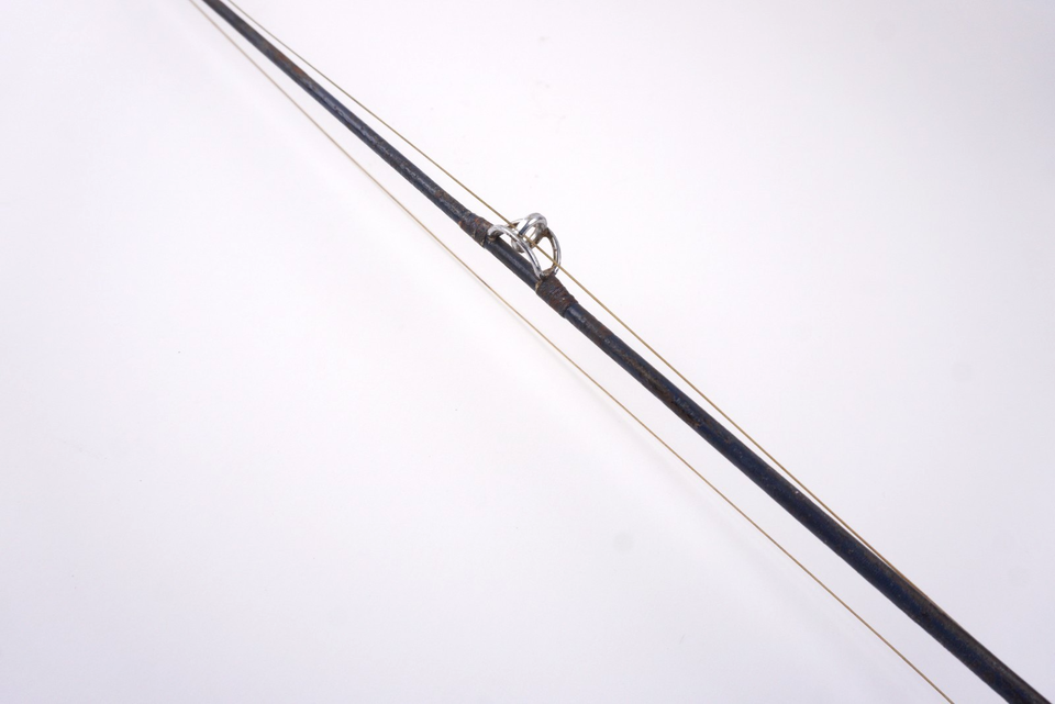 Vintage Hurd Super Caster Fishing Rod And Reel Wooden Checkered Walnut ...