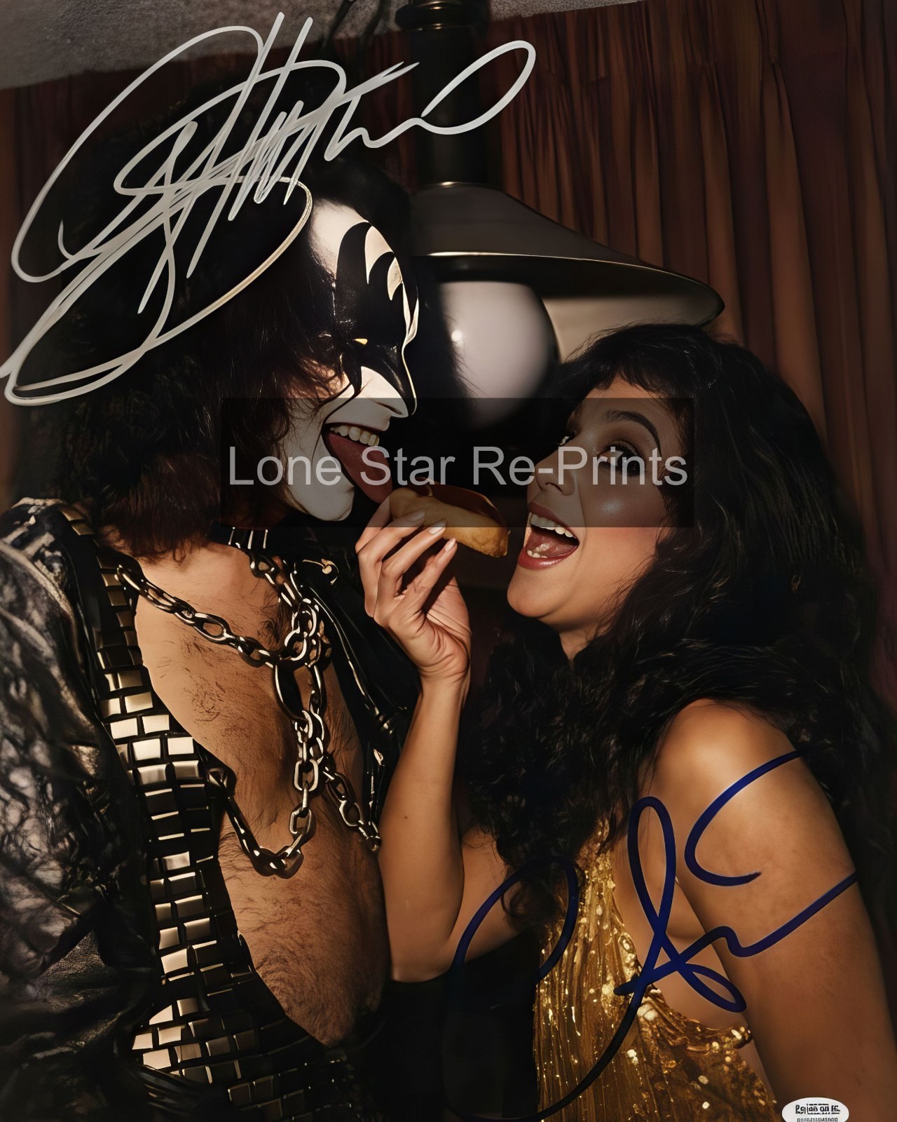 Gene Simmons & Cher Signed KISS 8x10 Reprint | eBay UK
