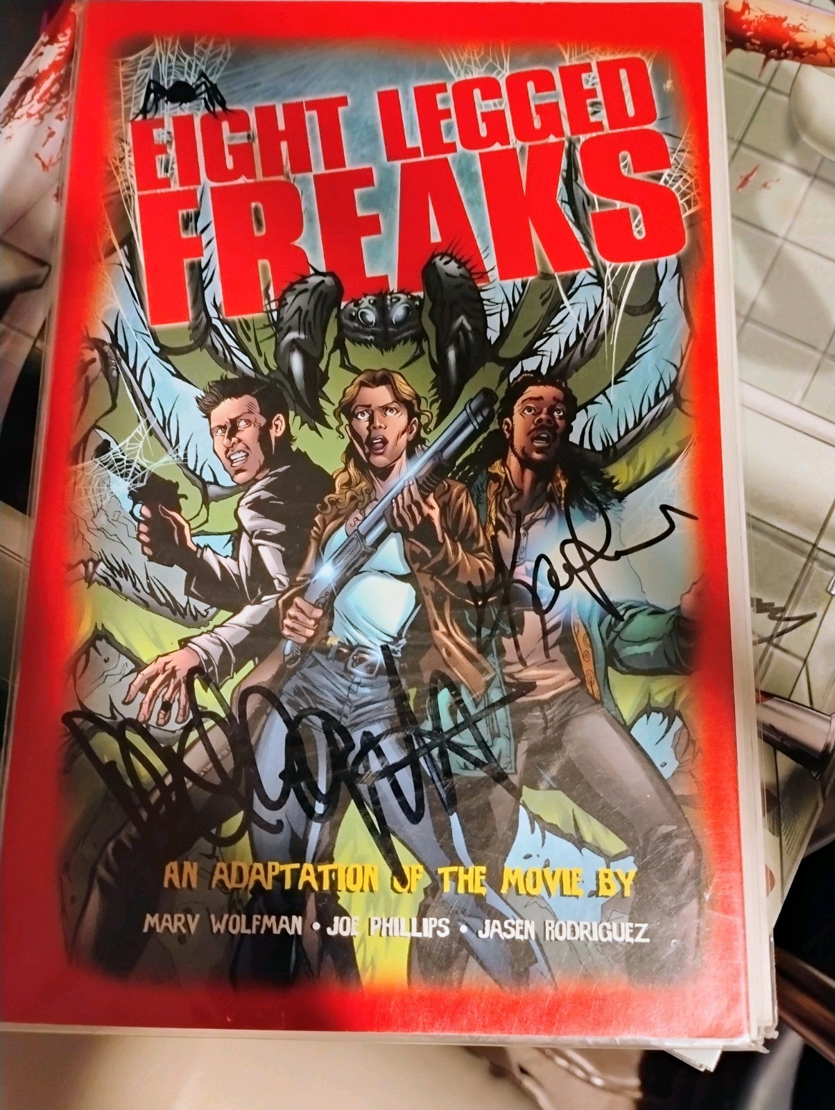 Signed Eight Legged Freaks ~ DC 2002 ~ Wolfman & Phillips - Movie ...
