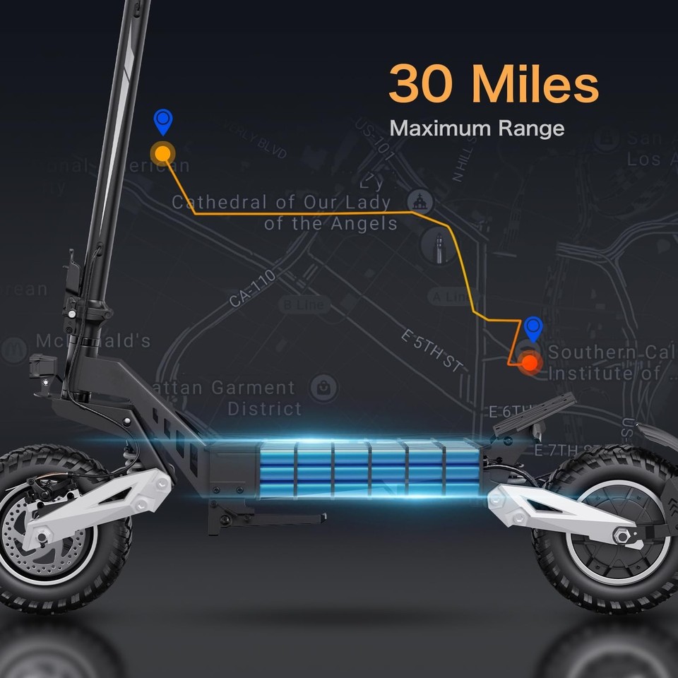 10000W High Power Electric Scooter Full Suspensation Off-road Tire Fast ...