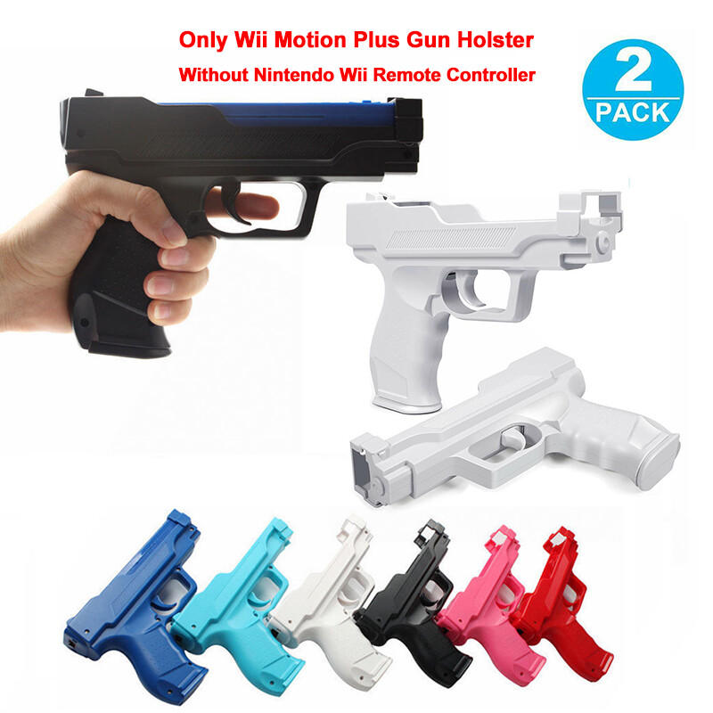 1 PAIR Motion Plus Gun Holsters for Nintendo Wii Remote Controller ...