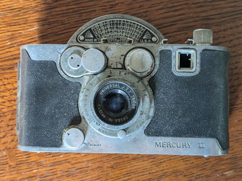 Mercury II camera, Universal Cam. Co. s/n 127868 35mm f2.7 lens, 35mm ...