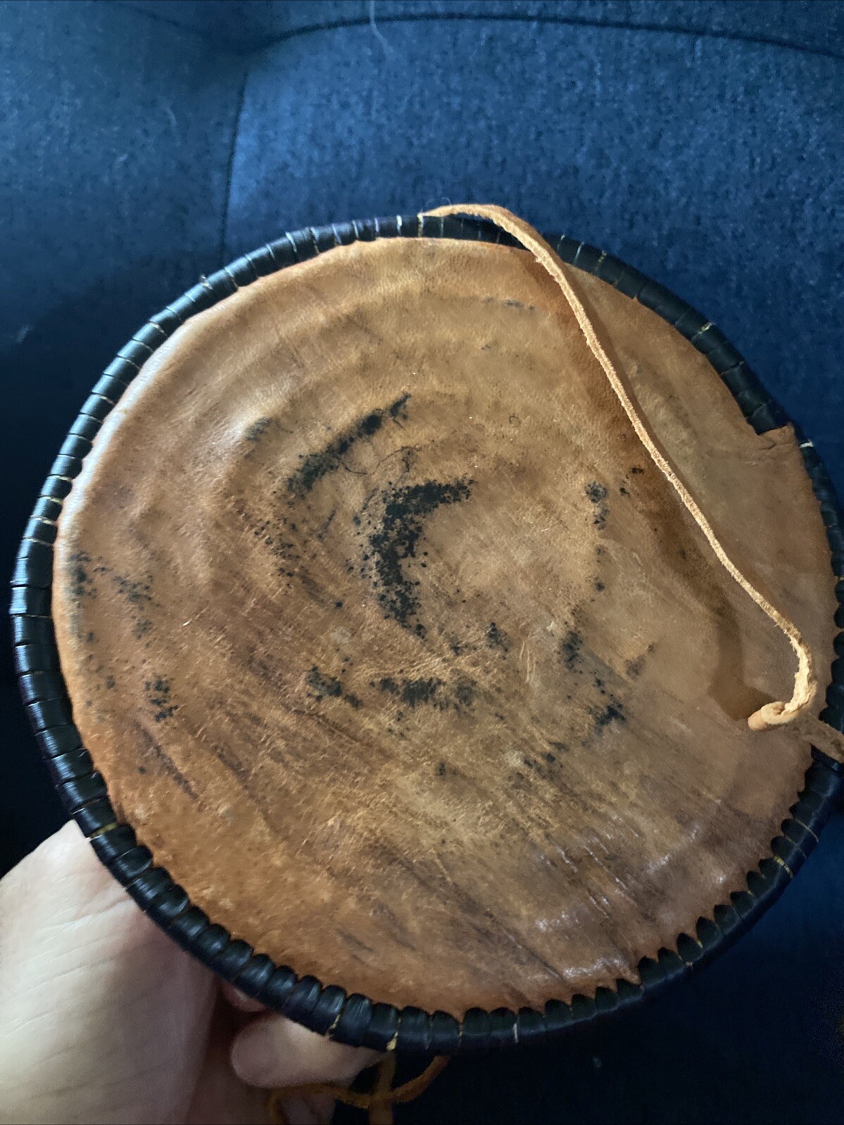 Vintage African Ethiopian Cone Coil Harari Basket Leather Bottom, Lot ...