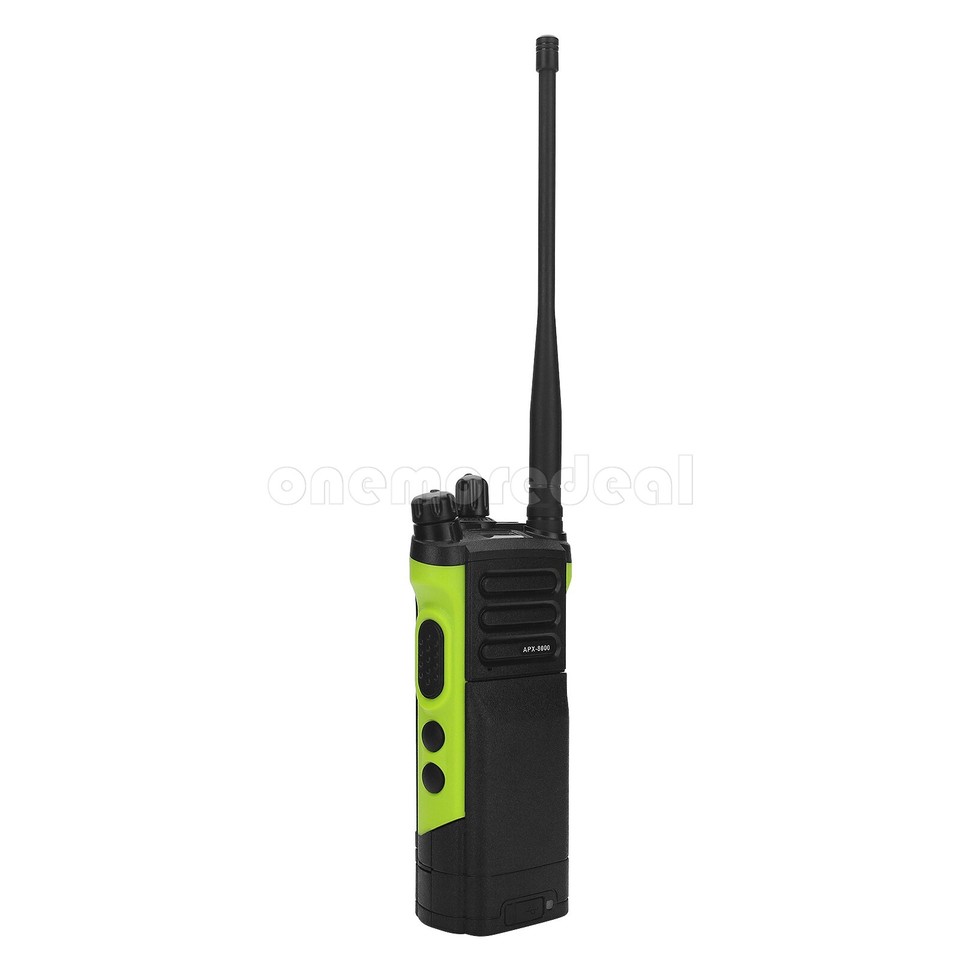 APX-8000 12W Dual Band Radio VHF UHF Walkie Talkie With Mic+Programming ...