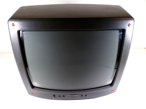 Sharp 13F-M40 13" Retro Gaming CRT Television RF Outputs TESTED No ...