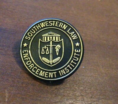 Southwestern Law Enforcement Institute Lapel Pin - Vintage Texas USA ...