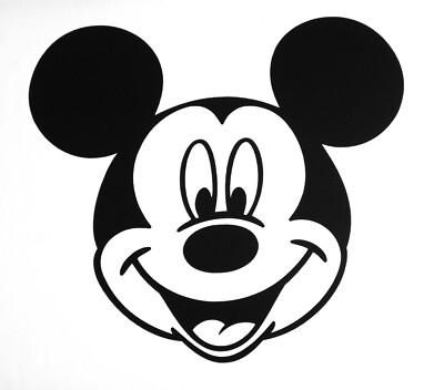 Mickey Mouse Face Disney Car Body Window Bumper Vinyl Decal Sticker | eBay