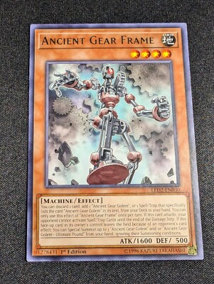 Yu-Gi-Oh! Ancient Gear Frame LED2-EN030 1st Edition Rare NM | eBay