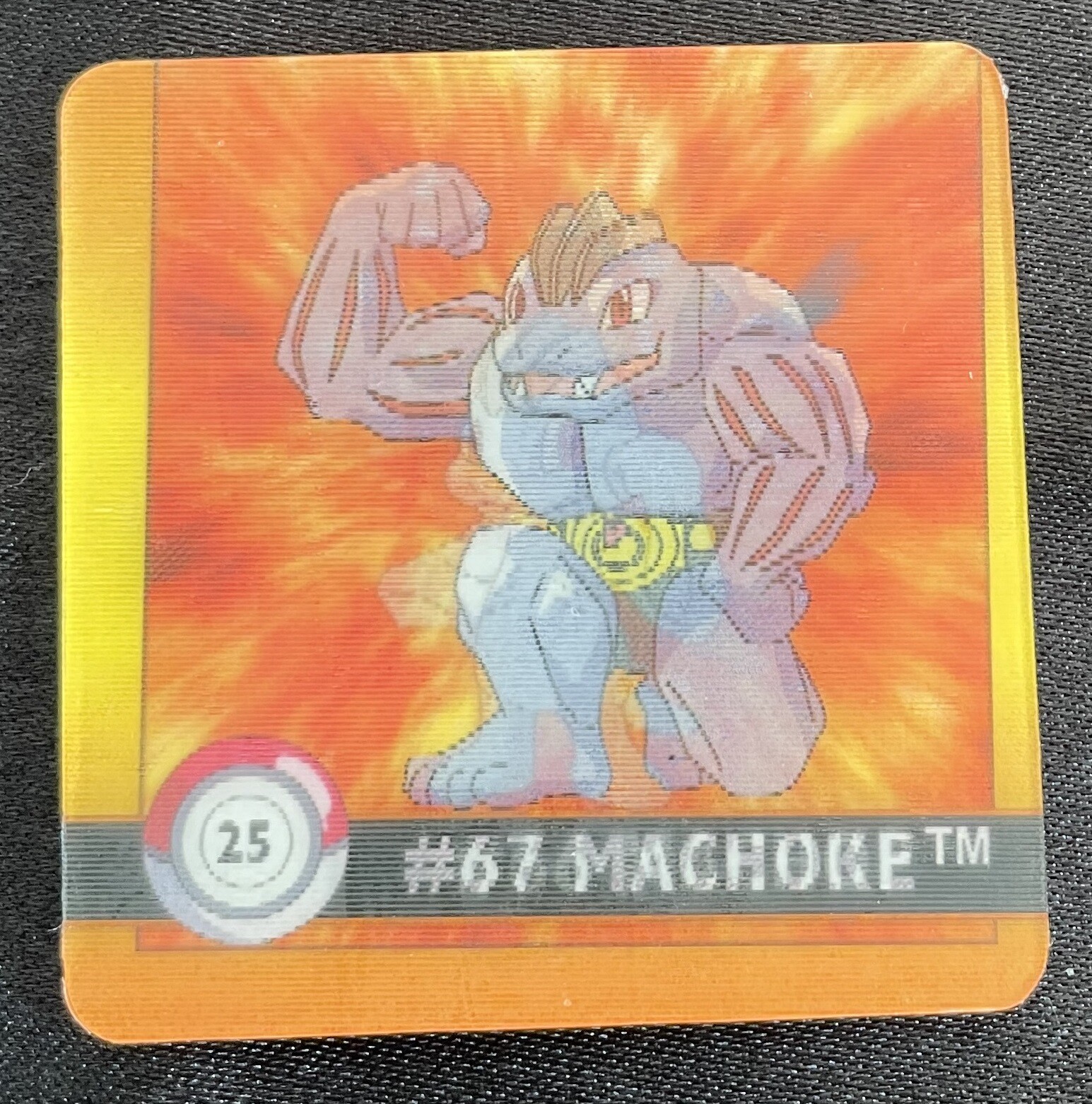 Pokemon - Action Flipz Tazo - Machop + Machoke - #25 - Artbox Premier ...
