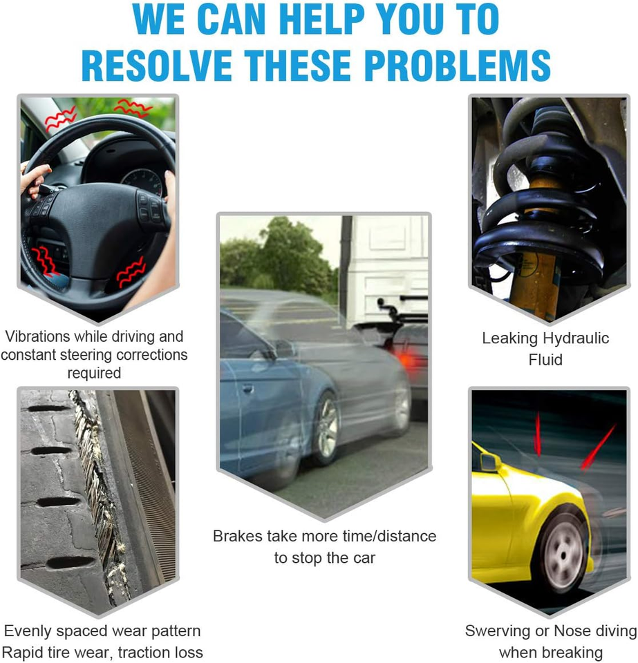 Front Pair Complete Struts Assembly with Coil Spring Compatible with ...