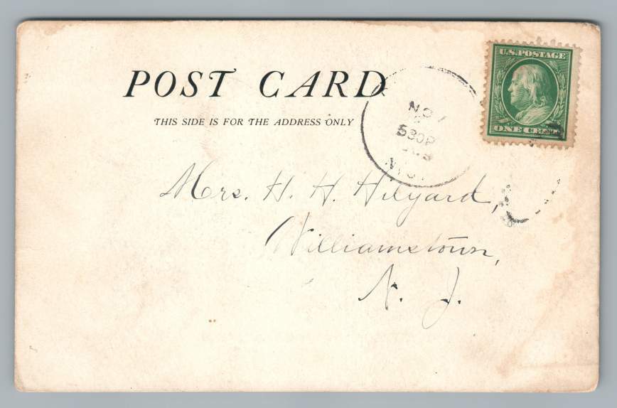 "Maplewood" BEVERLY New Jersey UDB Antique Postcard~Guest House? 1908 ...