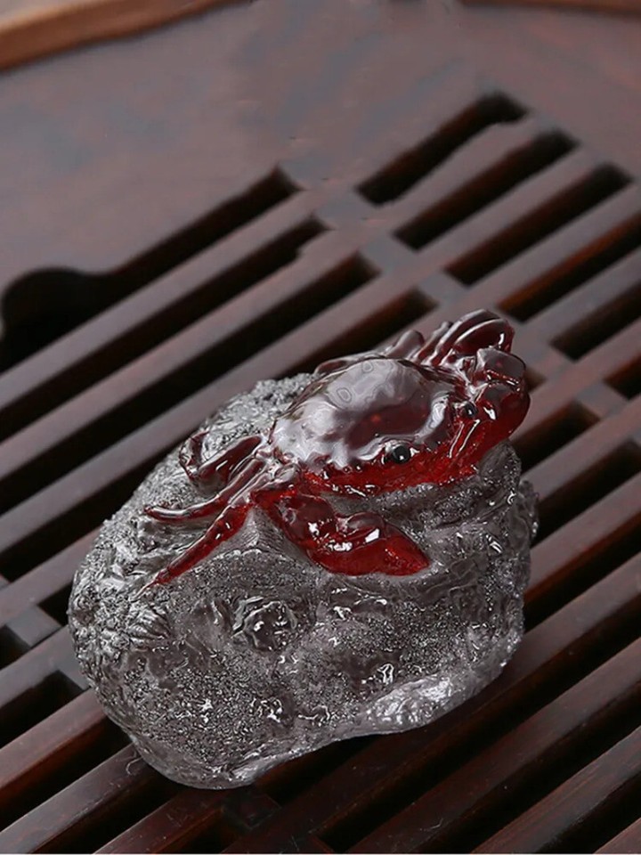 Resin Color-changing Tea Pet Chinese Tea Set Accessories Crab Sculpture ...