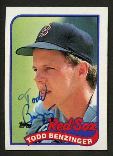 Todd Benzinger #493 signed autograph auto 1989 Topps Baseball Trading ...