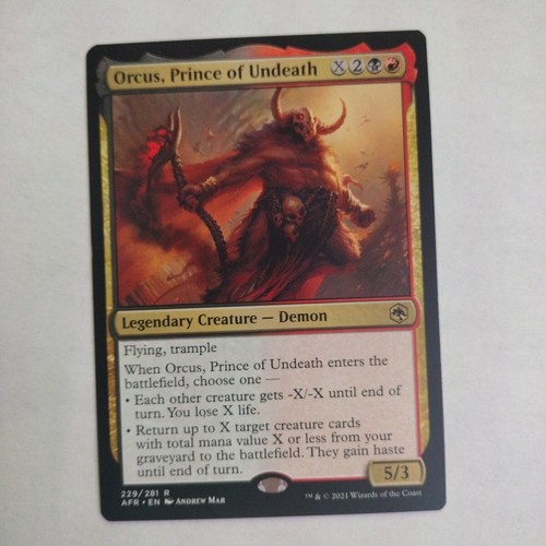 Orcus Prince of Undeath | MTG | AFR | 229/281 | Same Day Shipping! | eBay