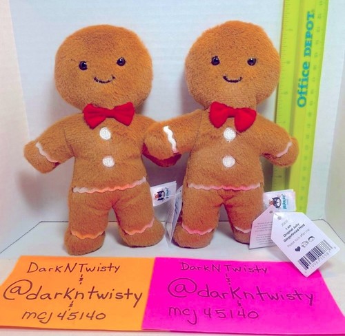 1 (ONE) BNWT JELLYCAT ORIGINAL JOLLY GINGERBREAD MAN APPROX 7” SHIPS ...