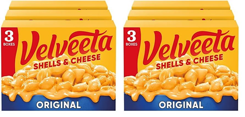 Velveeta Shells & Cheese Original Shell Pasta & Cheese Sauce Meal (3 Ct ...