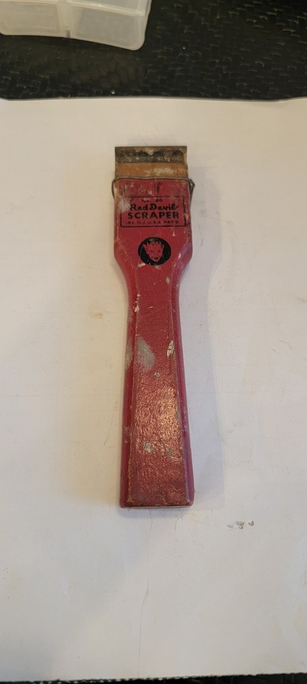 red devil # 40 and warner No 801 scrapers- Vintage Wood Handles | eBay