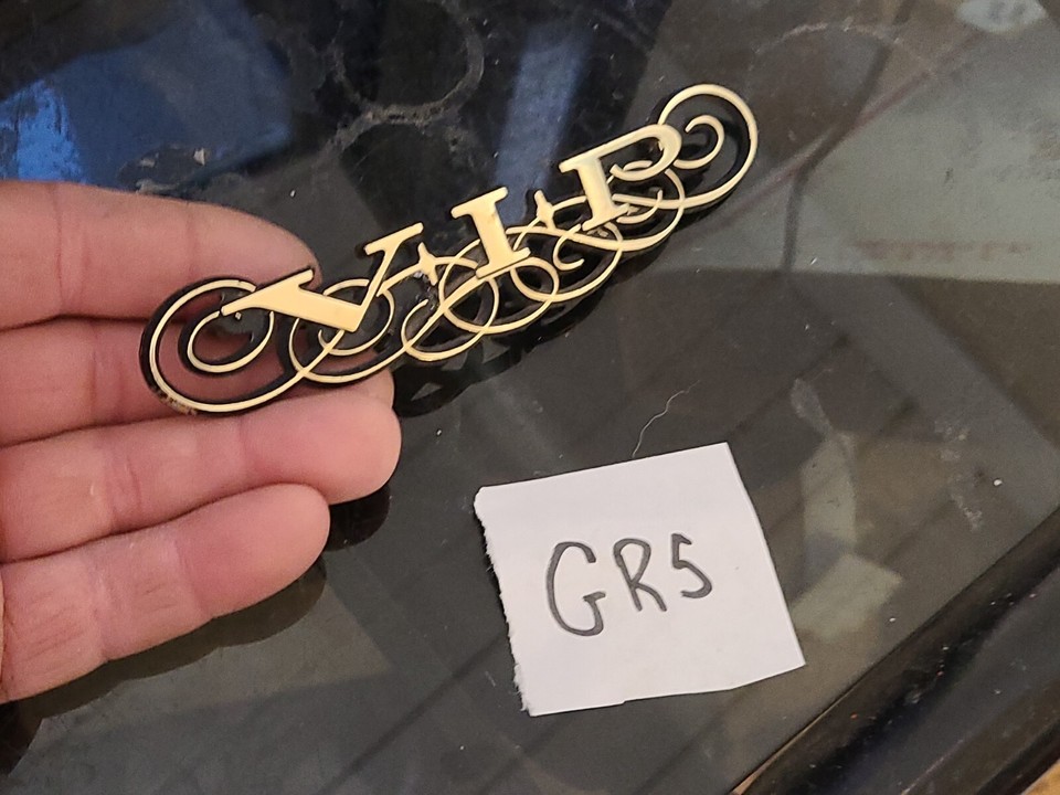 VINTAGE DODGE GOLD VIP METAL EMBLEM OEM ..MOPAR BIN GR5 | eBay