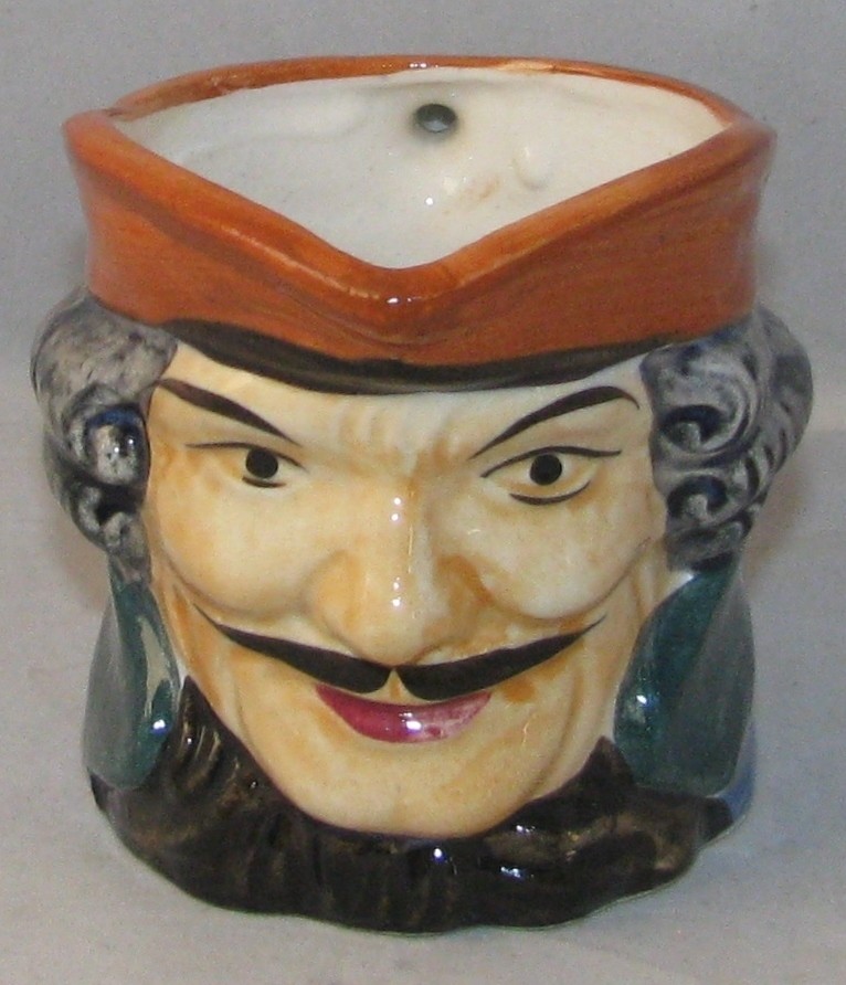 OCCUPIED JAPAN Small Toby Character Jug 2 1/2" COLONIAL MAN WITH ...