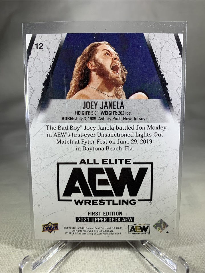 2021 Upper Deck AEW All Elite Wrestling Pyro Joey Janela #12 | eBay