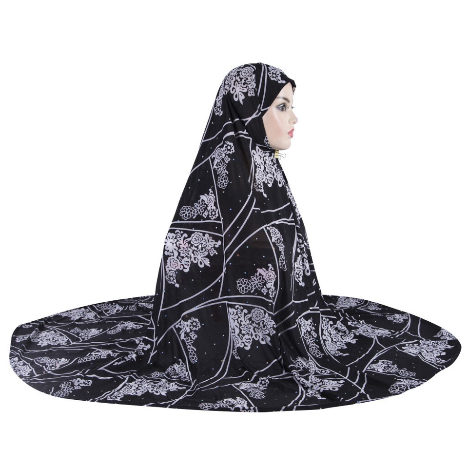 130*120cm Overhead Khimar Scarf Hijab Muslim Women Large Prayer Burqa ...