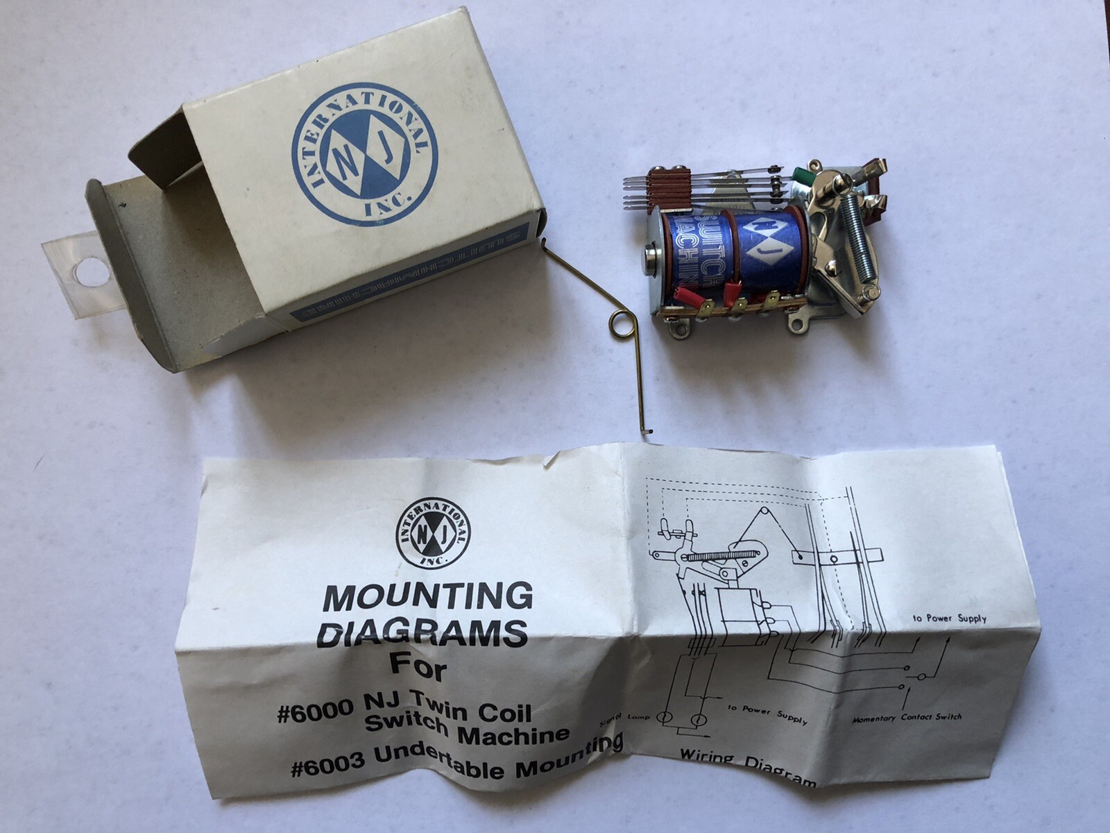 NJ International 6000 Twin-Coil Switch Machine New | eBay