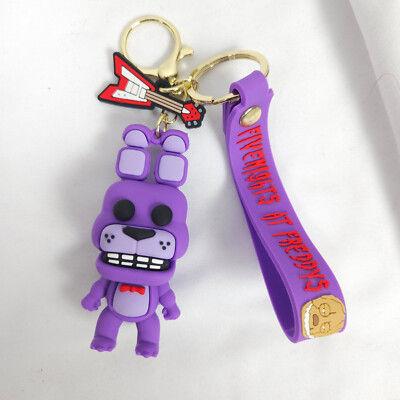 FNAF Bonnie 3D Keychain Five Nights at Freddy's Silicone Charm Pendent ...