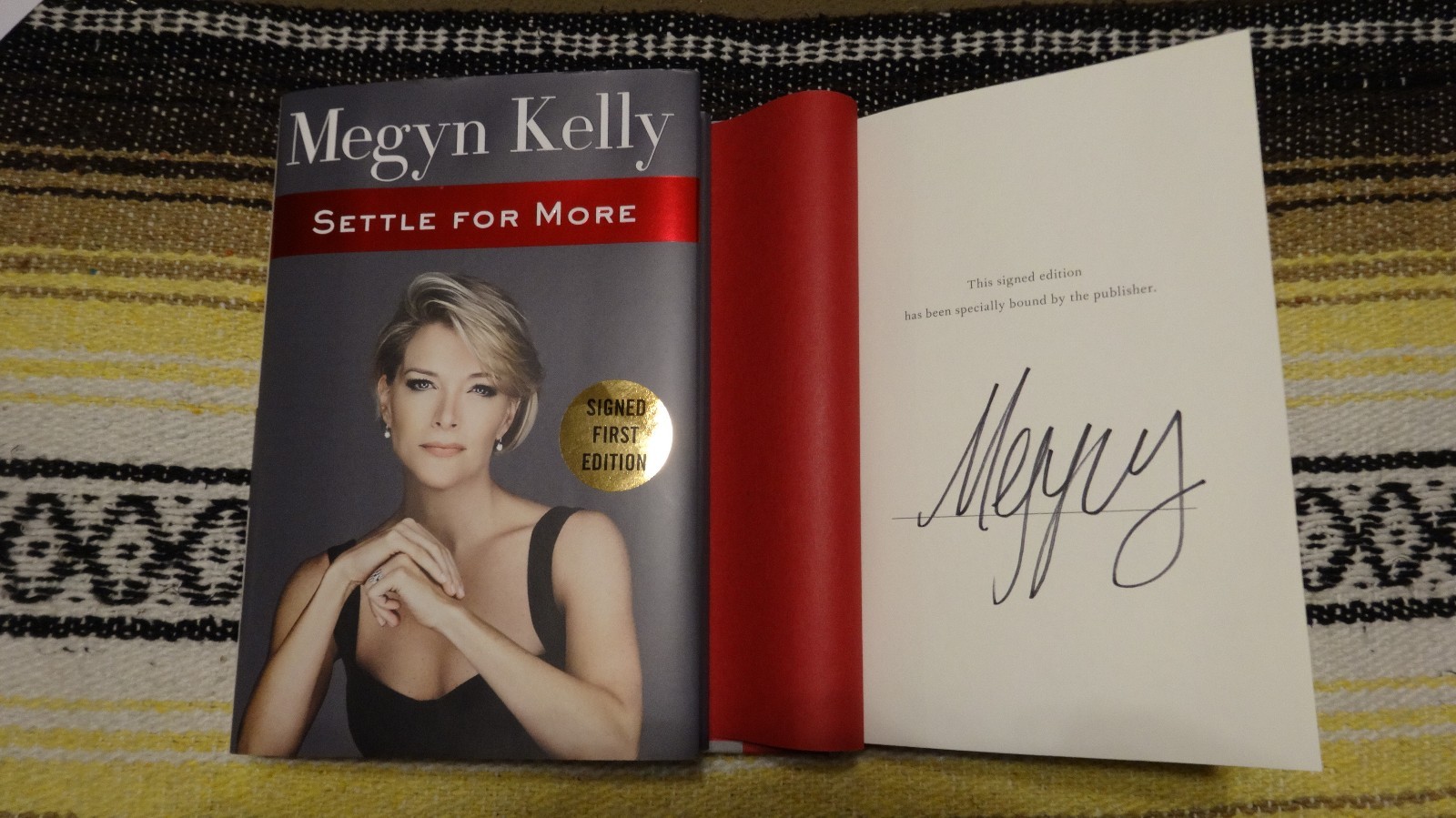 Megyn Kelly Settle for More Signed Book 1/1 HC DJ Republican Fox TV ...