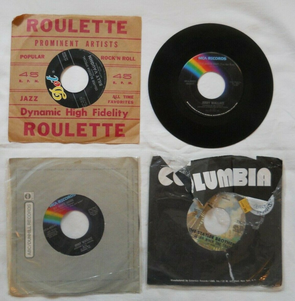 Billy Vaughn, Jerry Wallace, Statler Brothers 45RPM DOT MERCURY MCA ...