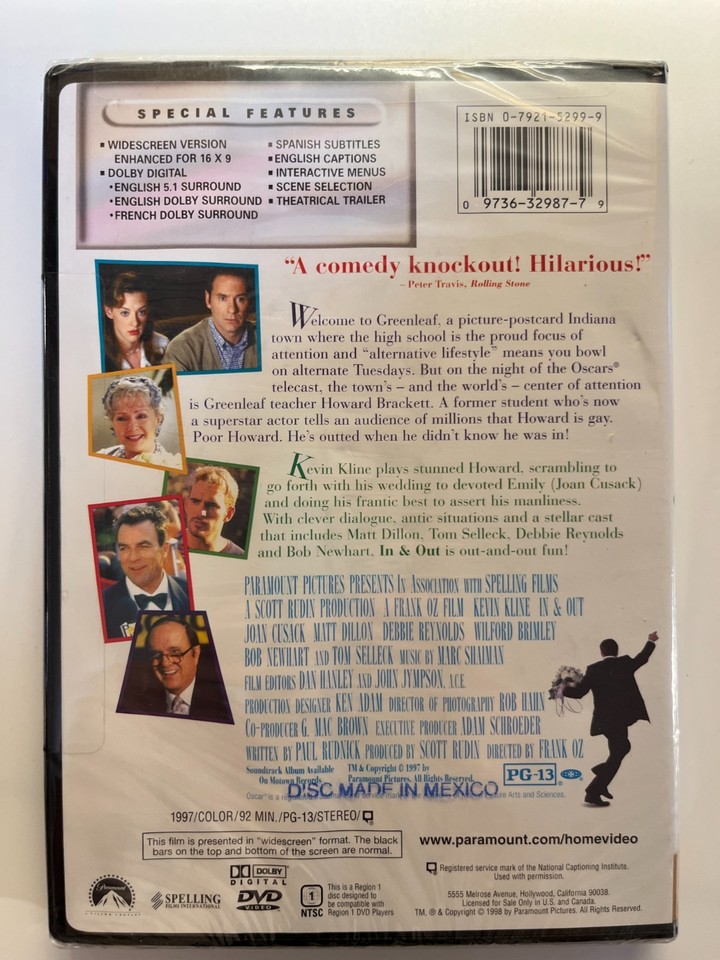 In & Out (DVD, 1997) Widescreen Collection - NEW SEALED | eBay