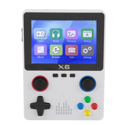 X6 Handheld Retro Video Game Console 3.5 inch Screen 10,000 Games ...