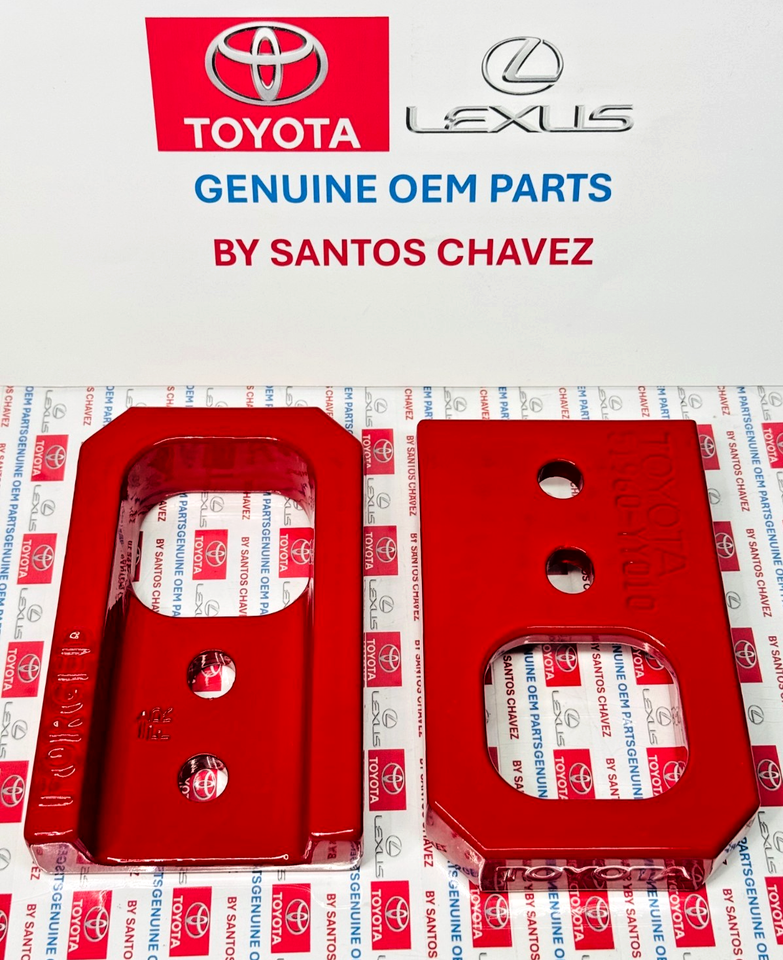 2024+Tacoma & 2025+ 4Runner Red Front Tow Hooks set of 2 GENUINE OEM ...