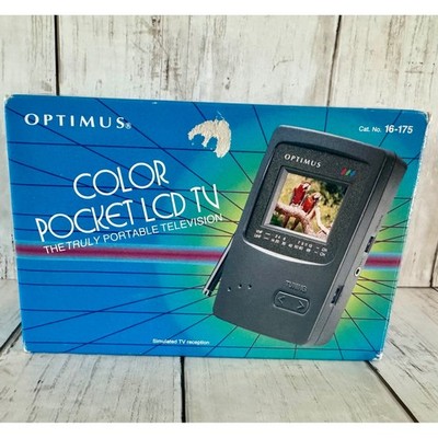 NIB Optimus Color Pocket LCD TV Portable Television Vintage Radio Shack ...