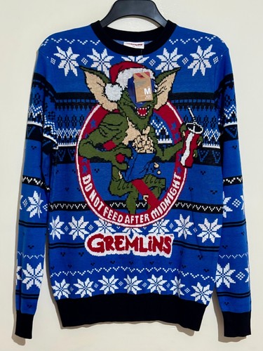 The Gremlins Christmas Jumper Mens MEDIUM Primark Movie Merchandise ...