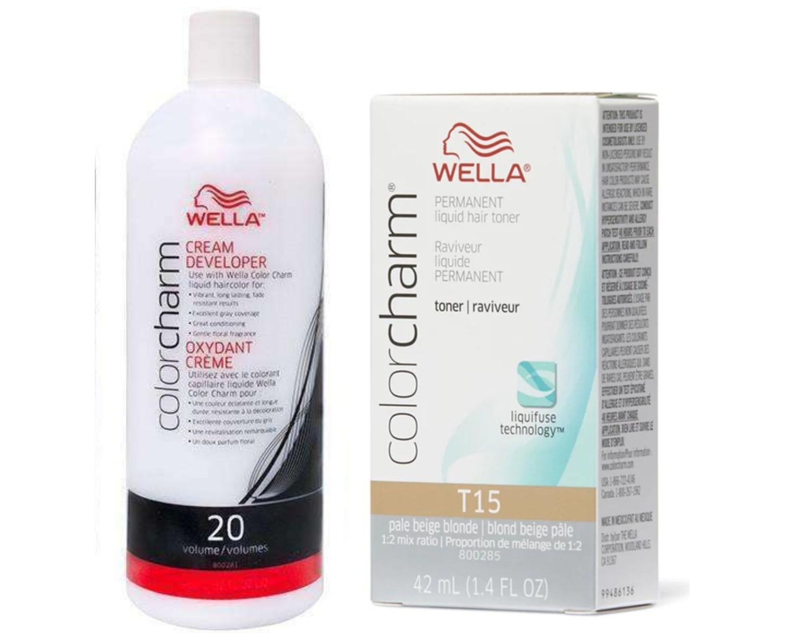 Wella Color Charm Liquid Hair Toner [T15] 42 ML /1.4 oz - CHOOSE Your ...