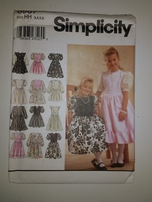 Simplicity 8967 Size 3-6 Child's Dress in Two Lengths | eBay