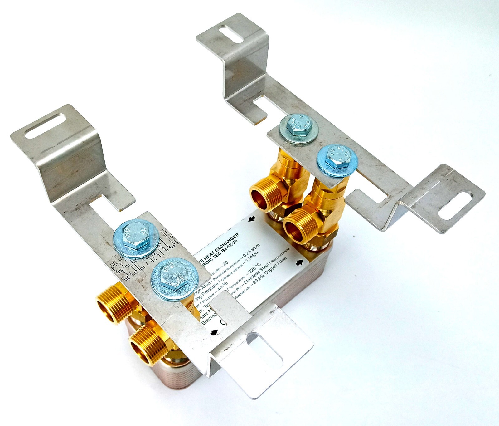 Nordic Tec Plate Heat Exchanger 4 x 3/4'' Optional Insulation 25kW ...