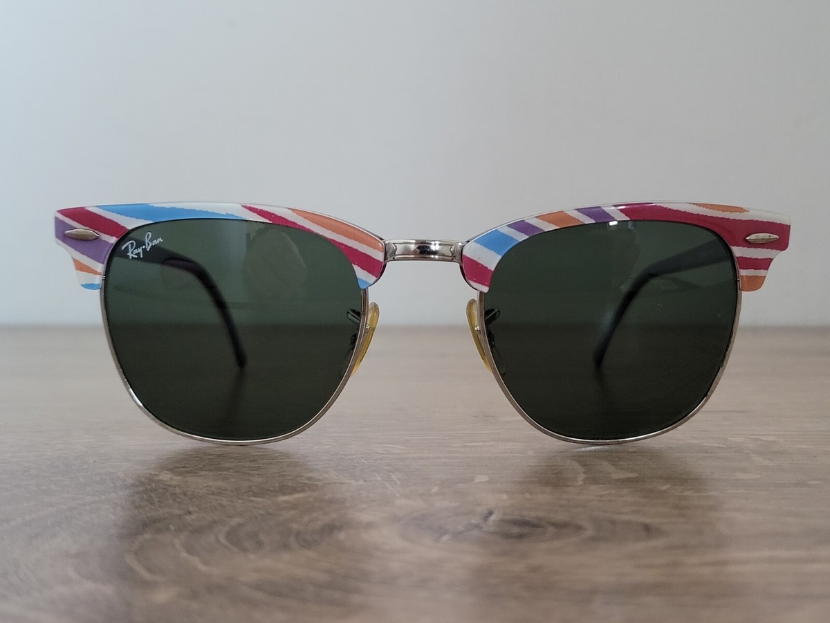 Ray-Ban RB 3016 Clubmaster 1014 Multicolor Sunglasses Made Ray-Ban RB 3016 Clubmaster 1014 Multicolor Sunglasses Made