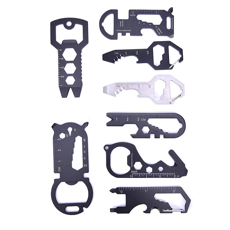 Outdoor Multi-function Tool Card Opener Keychain With Multi-purpose ...