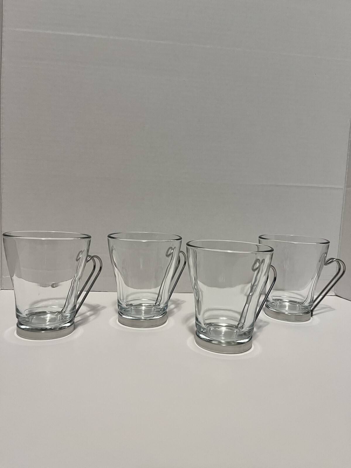 Bormioli Rocco Oslo Cappuccino Cup With Stainless Steel Handle - Set of ...