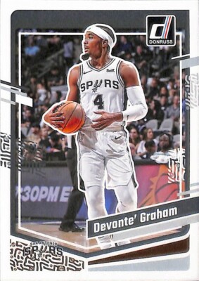 DEVONTE' GRAHAM 2023-24 Panini DONRUSS Basketball #59 San Antonio Spurs ...
