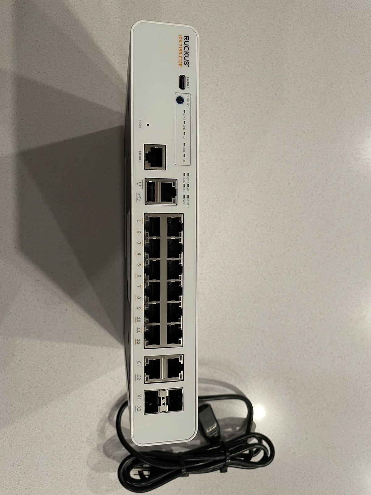 Ruckus ICX 7150-c12p Compact 12 Port Ethernet Switch - ICX7150-C12P ...