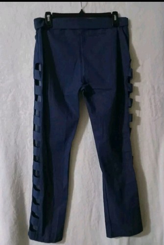 FREE SHIPPING Blue Pull-up Jeans With Cut-out Sides. Sizes Small Medium ...