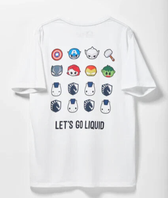 Team Liquid x Marvel Captain America "Capsule Collection" Adult T-Shirt ...