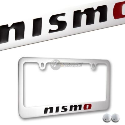 For Nissan NISMO Chrome Plated Brass License Plate Frame Officially ...