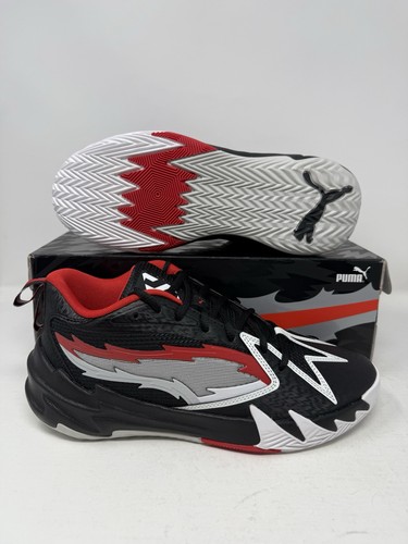 Puma Scoot O.D.D. CITY Black Red Chicago Basketball Sneakers 310901-01 ...