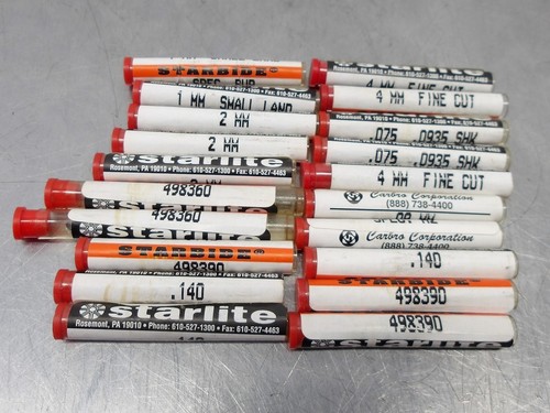 Lot of 20 NEW! Asstd. Starlite/Carbro Solid Carbide Burrs | eBay