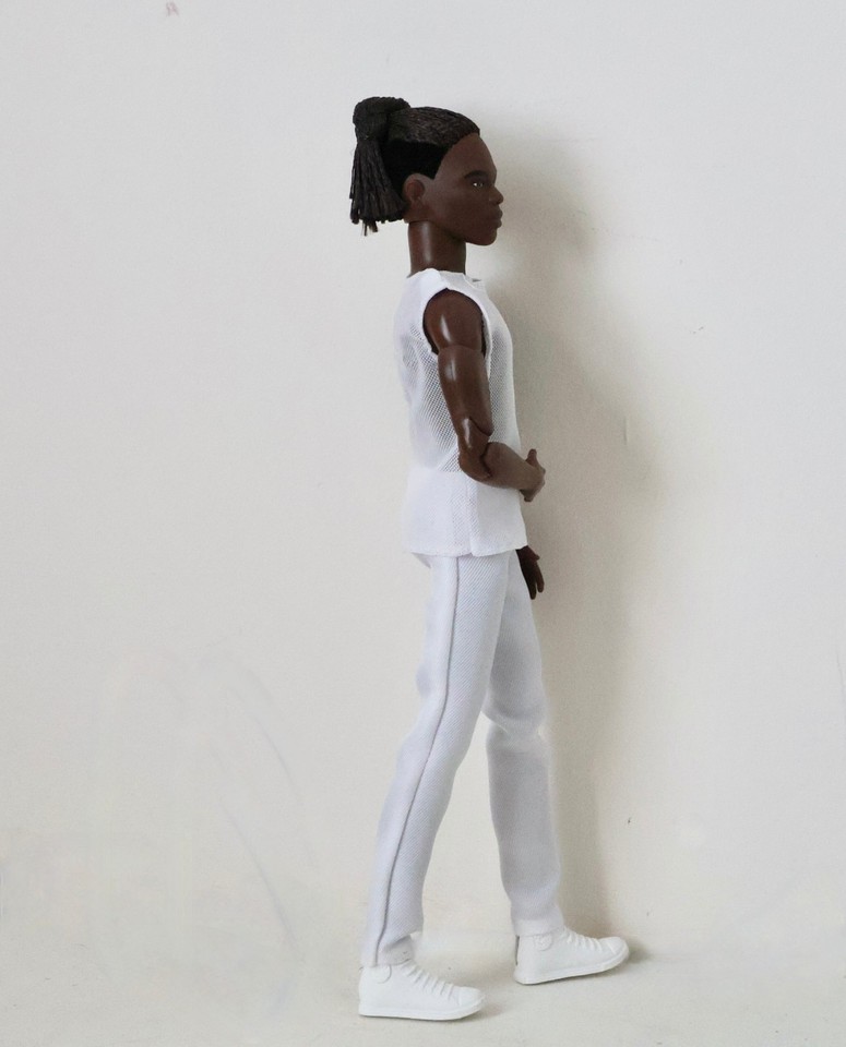 Mattel Looks Black Label AA Ken Fashion Figure Doll Braids & Bun ...