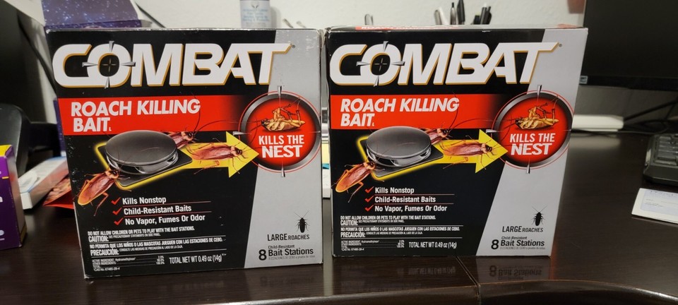 Combat Source Kill Large Roach Killing System Child Resistant Disc 8 ...