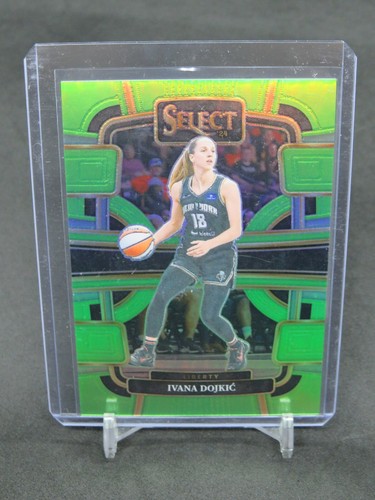 2024 PANINI SELECT WNBA IVANA DOJKIC LIME GREEN PRIZM /75 NEW YORK ...